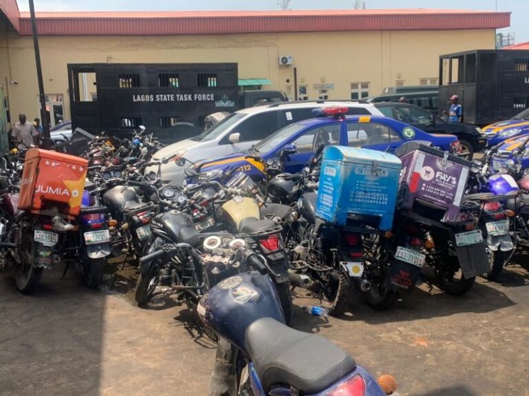 Lagos Taskforce set to crush 250 power, dispatch bikes - Lagos Panorama